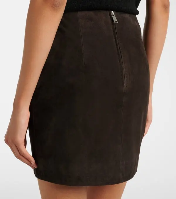ROTATE BY BIRGER CHRISTENSEN Suede Miniskirt