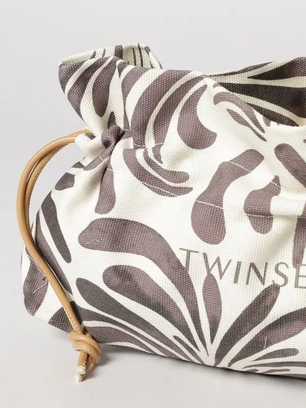 TWINSET U & B Cotton Tote Bag - Coffee