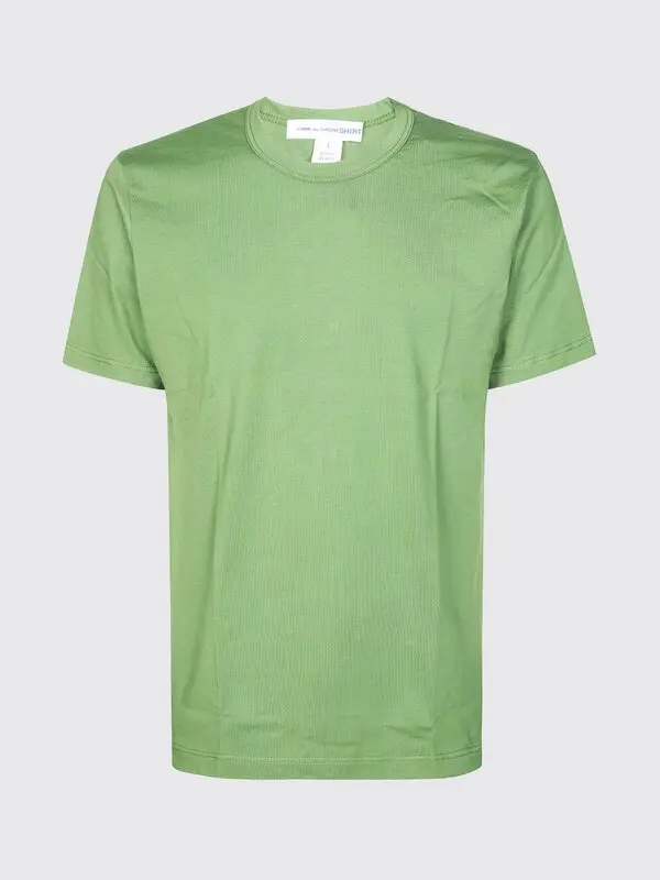 Comme Des Garçons Crewneck Short-sleeved Cotton T-shirt - Green