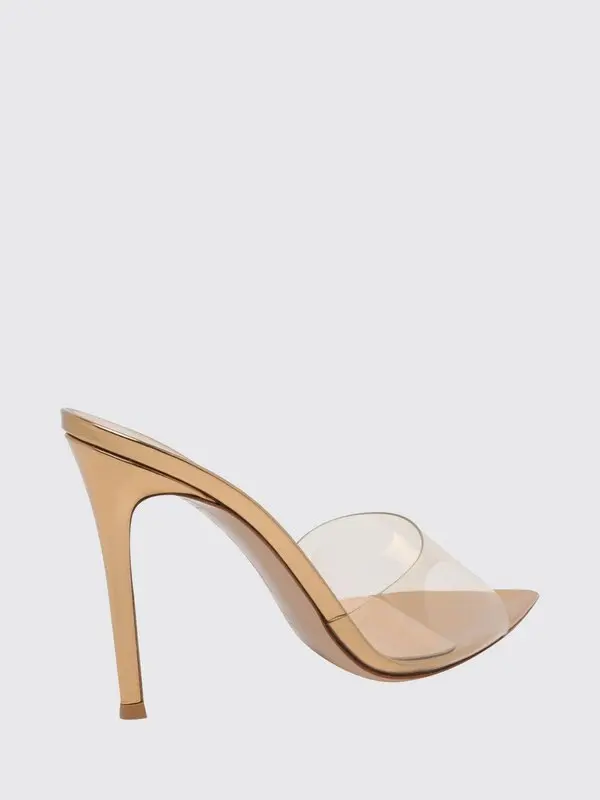 GIANVITO ROSSI Elle Pvc And Patent Leather Mule Sandals