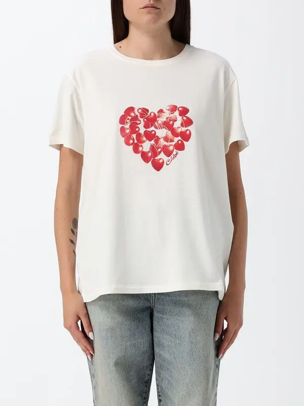 Chloé Cotton T-shirt With Heart Print