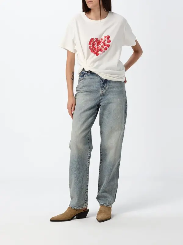 Chloé Cotton T-shirt With Heart Print