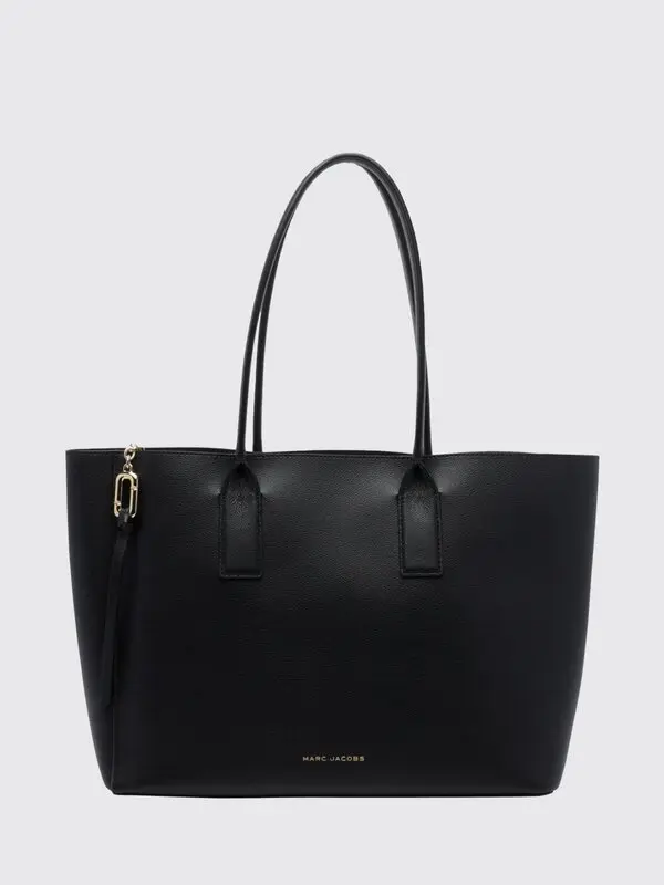 Marc Jacobs Double J Leather Work Tote Bag - Black