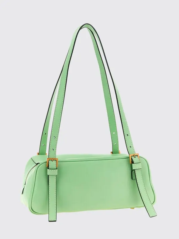 Versace Emblème Small Leather Shoulder Bag With Medusa Logo - Green