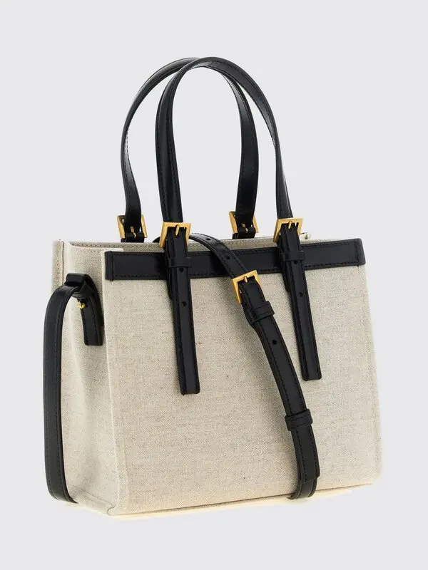 Versace Rivière Mini Linen And Cotton Tote Bag With Medusa Logo