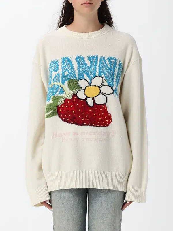 GANNI Sweater - Ivory