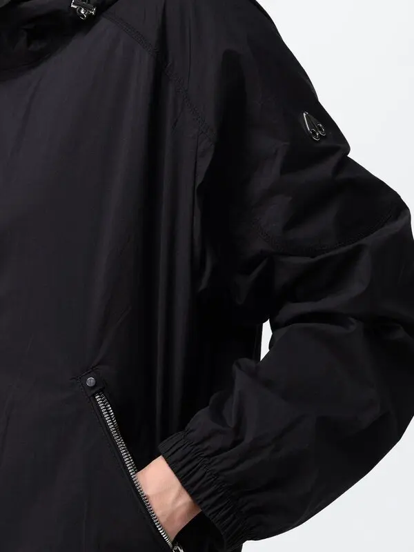 Moose Knuckles Hooded Zip-up Jacket - Black