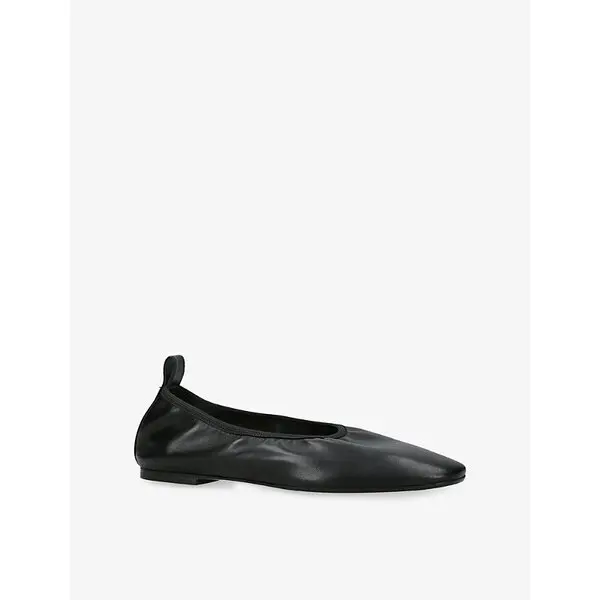 AeydĒ Dex Nappa Leather Ballet Flats - Black