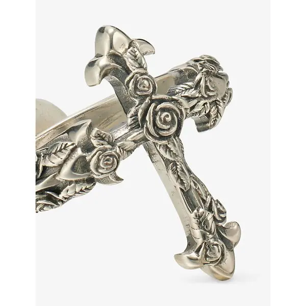 Emanuele Bicocchi Sterling Rose Cross Ring