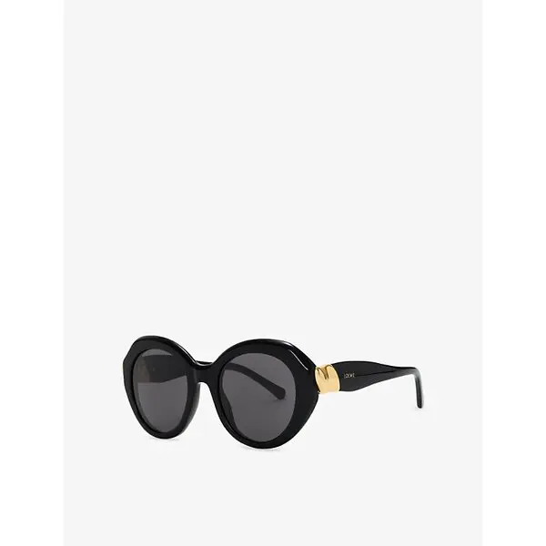 Loewe Butterfly Acetate Sunglasses - Black