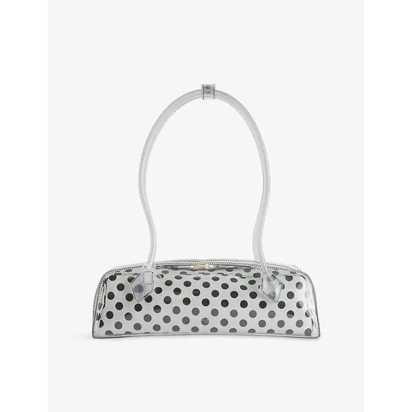 Alaïa Polka Dot Pvc Shoulder Bag - Noir/blanc