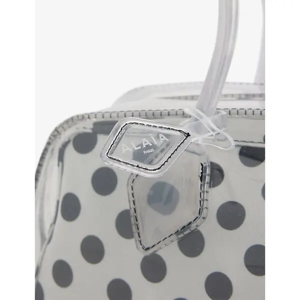 Alaïa Polka Dot Pvc Shoulder Bag - Noir/blanc