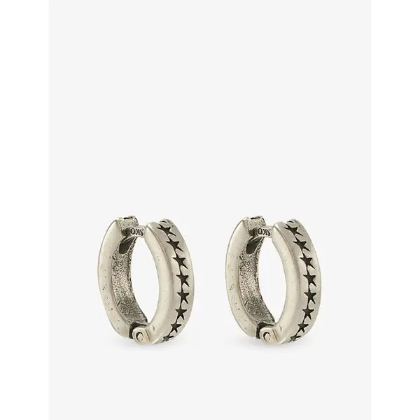 TWOJEYS Icon Link 925 Sterling Hoop Earrings - Silver