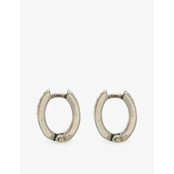 TWOJEYS Icon Link Sterling Hoop Earrings