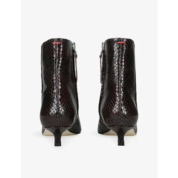 AeydĒ Sofie Ankle Heeled Leather Boots
