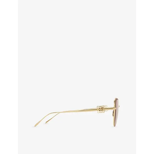 Loewe Anagram Bombe Butterfly-frame Metal Sunglasses