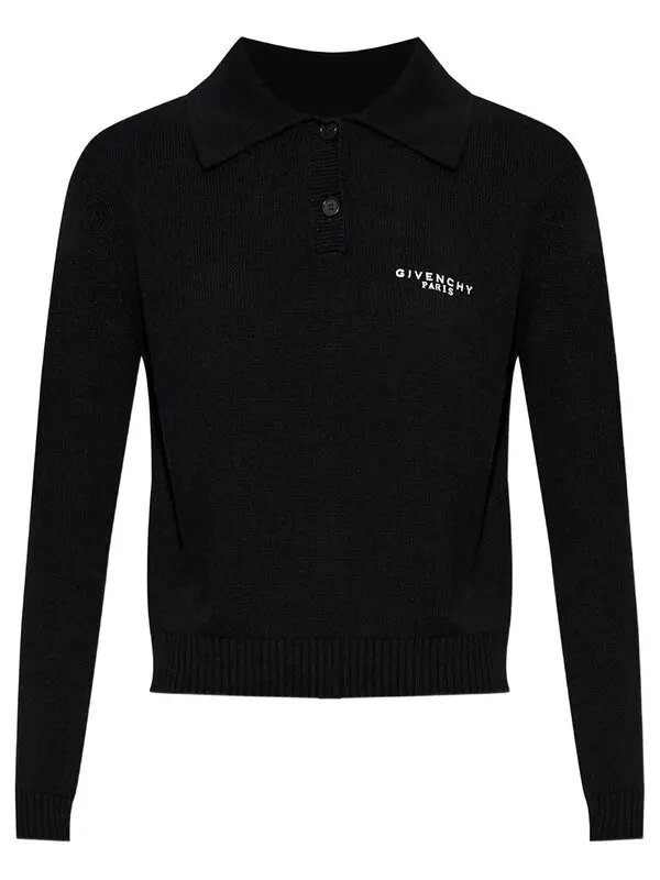 Givenchy Wool And Cashmere Polo - Black
