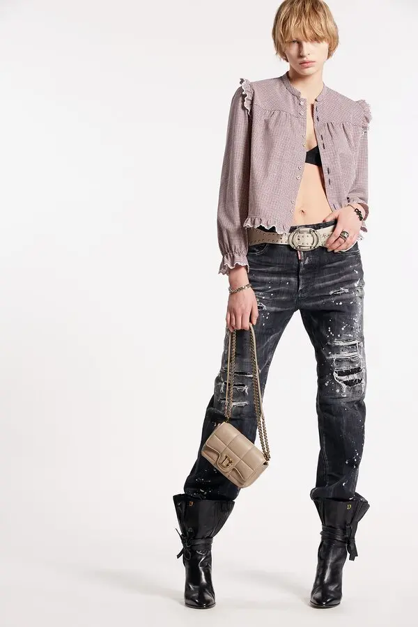 Dsquared2 Embellished Checked Shirt - Fantasy
