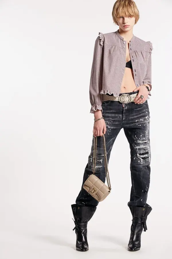 Dsquared2 Embellished Checked Shirt