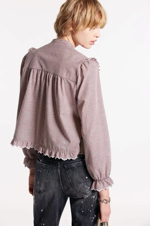 Dsquared2 Embellished Checked Shirt