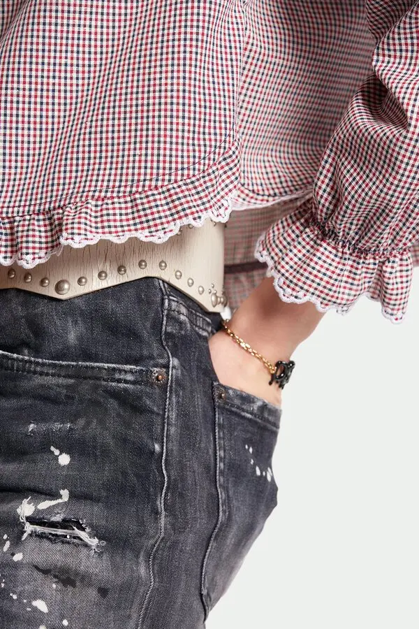 Dsquared2 Embellished Checked Shirt