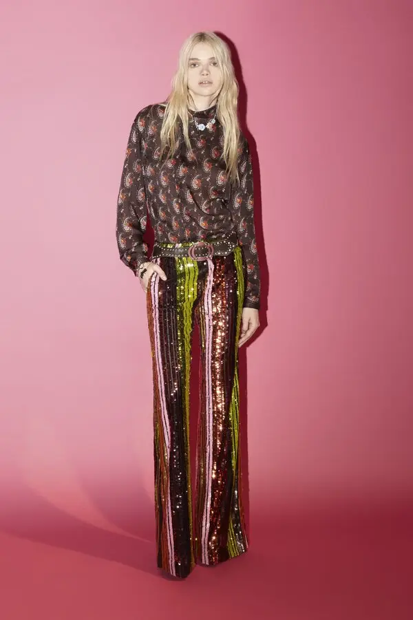 Dsquared2 Paisley Print Knotted Collar Shirt - Black
