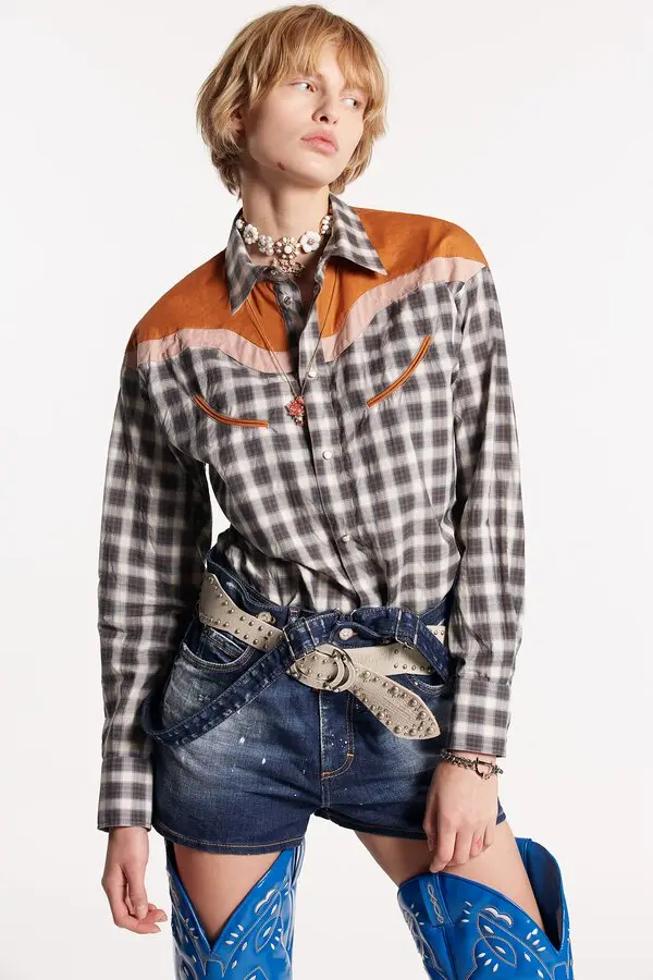 Dsquared2 Western Plaid Shirt - Fantasy