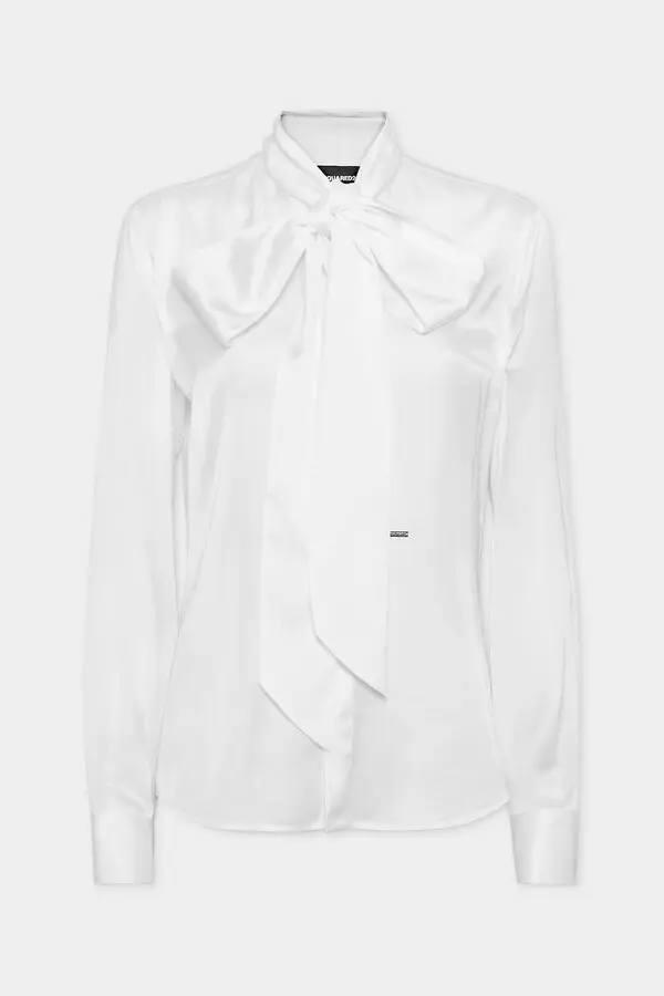 Dsquared2 Paris Bow Shirt - White