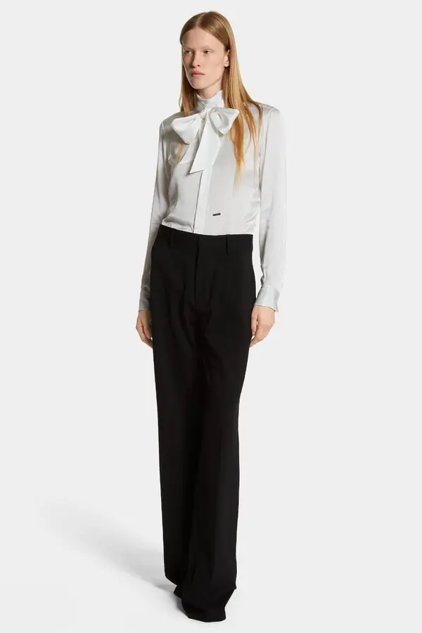 Dsquared2 Paris Bow Shirt - White