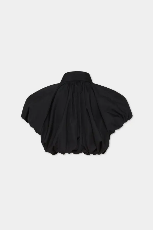Dsquared2 Balloon Sleeve Cropped Shirt - Black