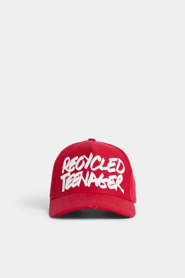 Dsquared2 Baseball Cap With Distressed Detail - Red