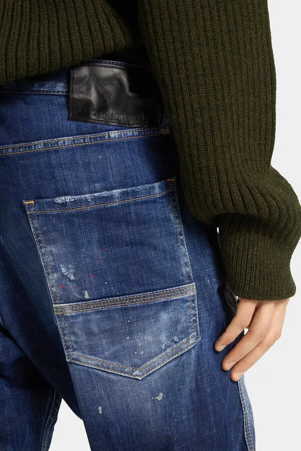 Dsquared2 Medium Ripped Wash Cool Guy Mini Front Jeans