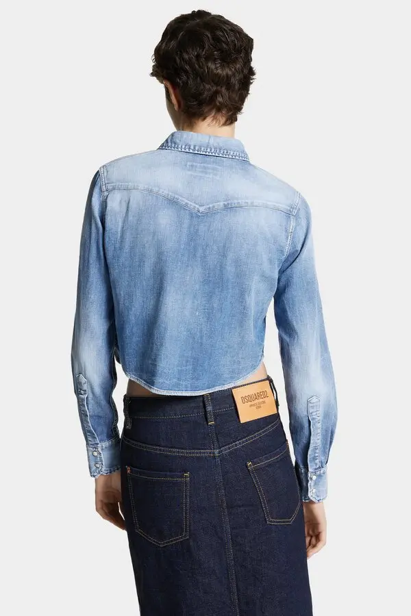 Dsquared2 Medium Wash Western Shirt