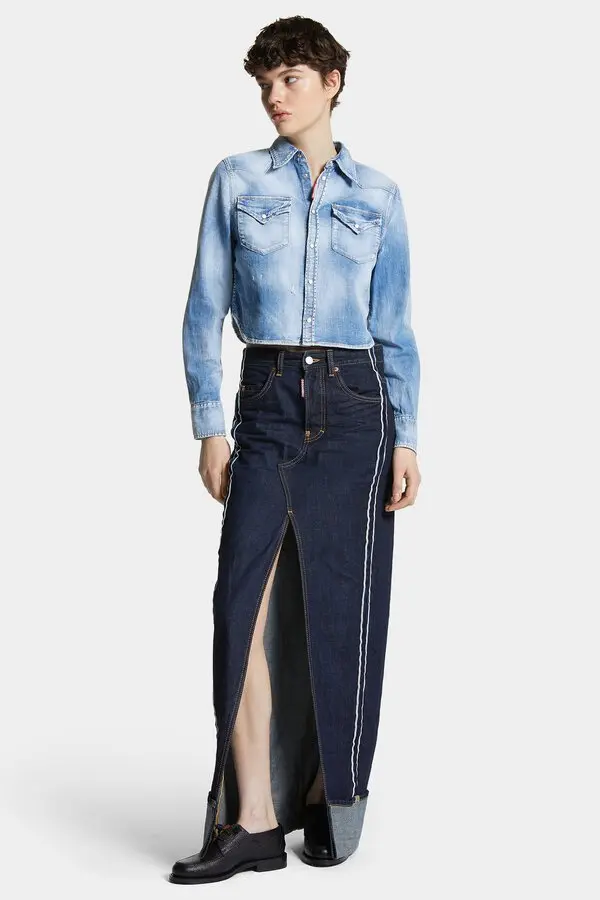Dsquared2 Medium Wash Western Shirt
