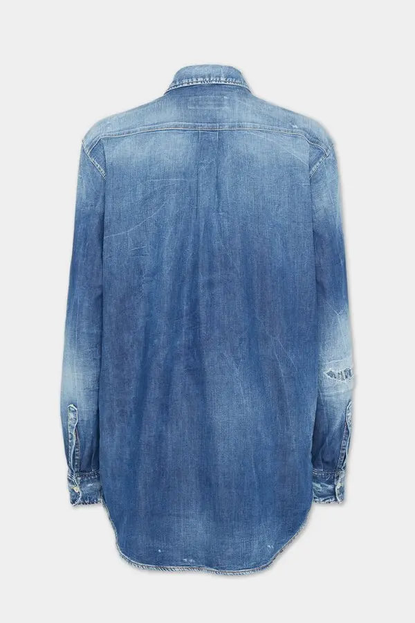 Dsquared2 Medium Wash Maxi Dean Shirt