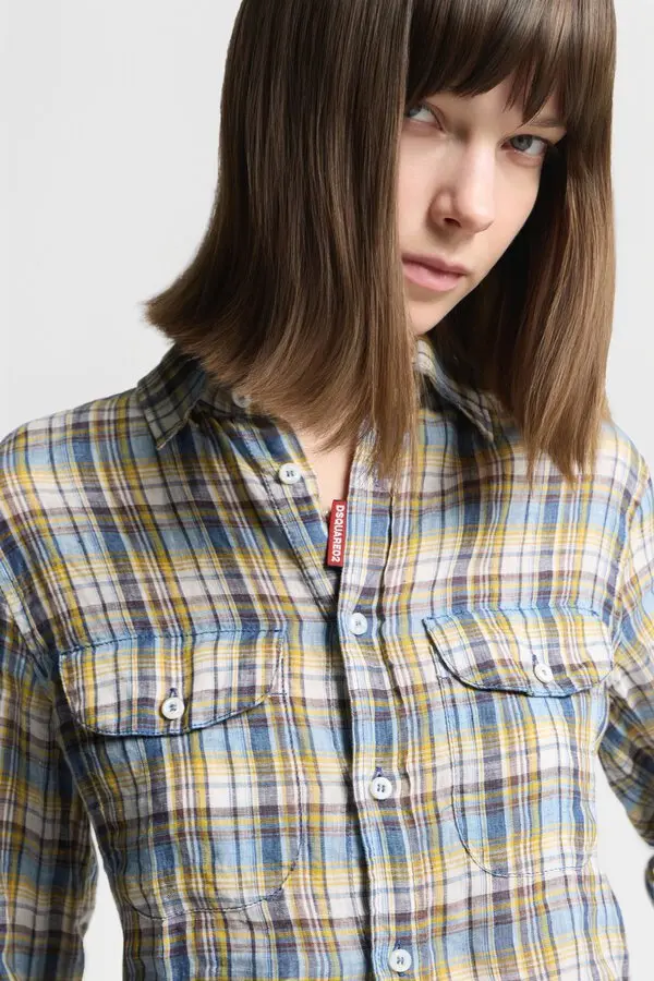 Dsquared2 Check Linen Shirt