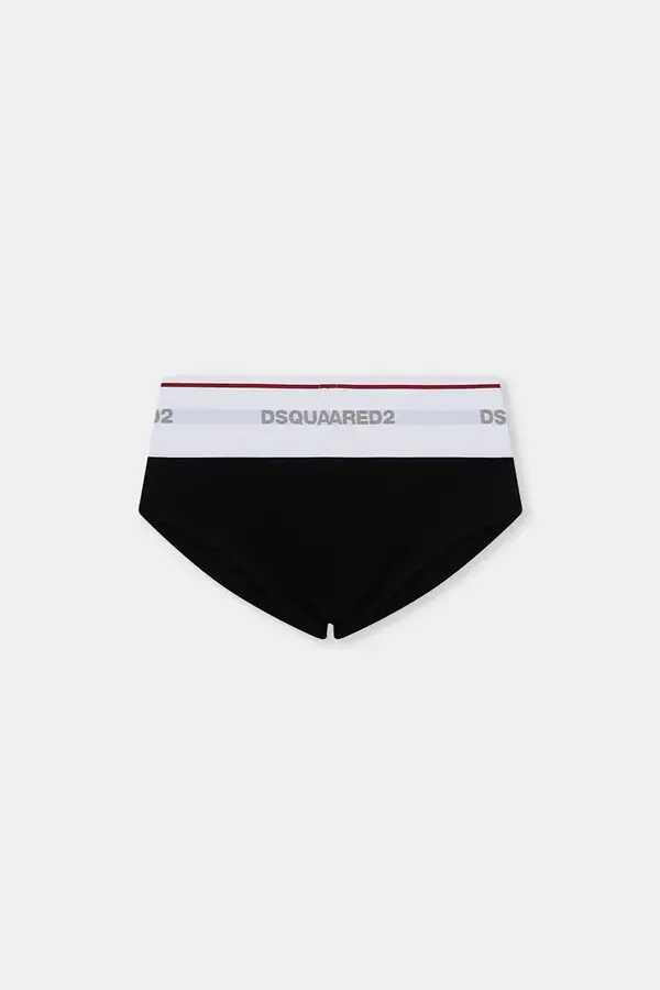 Dsquared2 Modal Jersey Logo Briefs - Black