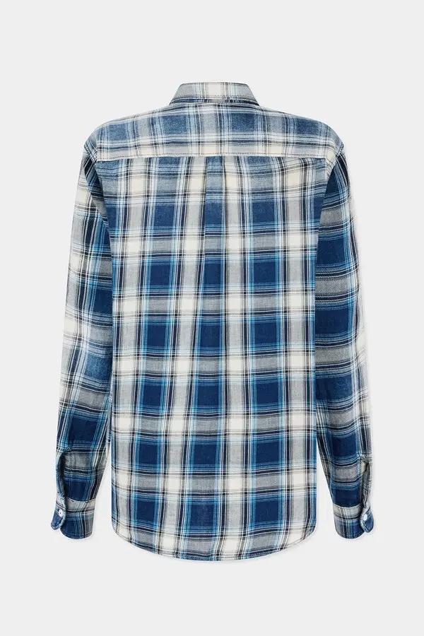 Dsquared2 Checked Cotton Oversized Shirt