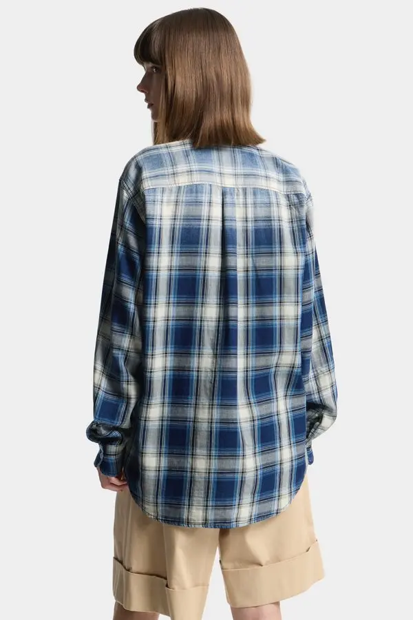 Dsquared2 Checked Cotton Oversized Shirt
