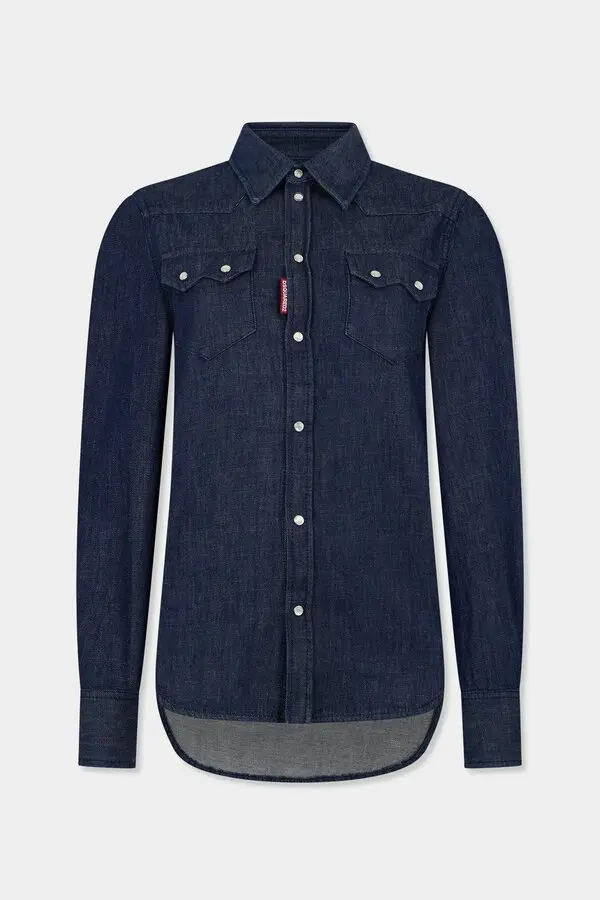 Dsquared2 Denim Western Shirt - Blue