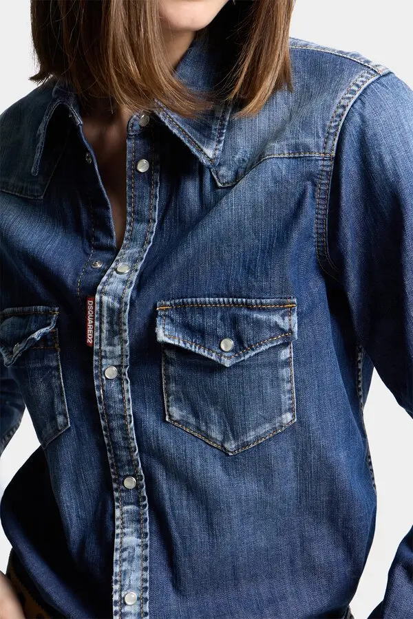 Dsquared2 Medium Perfecto Basic Western Shirt