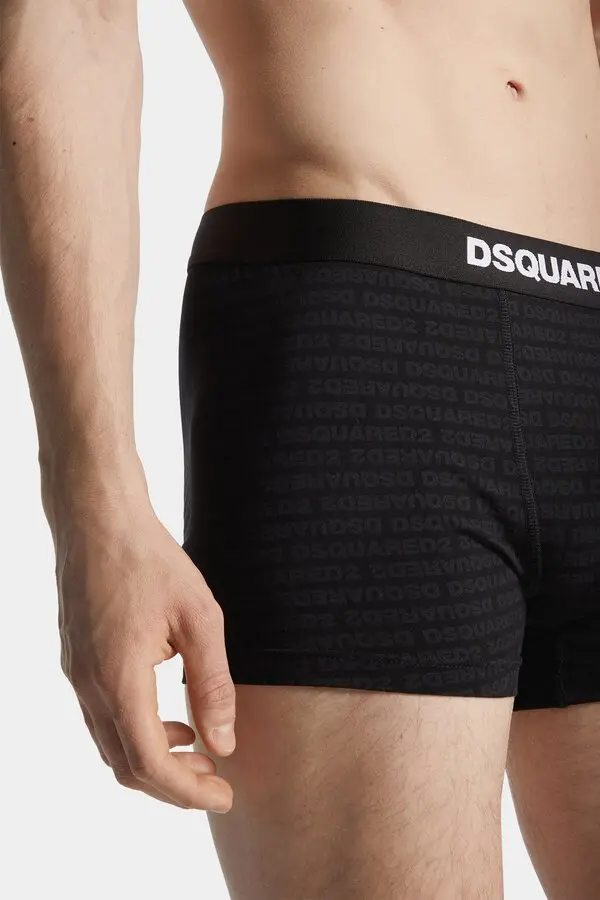 Dsquared2 All-over Logo Stretch Boxer Briefs