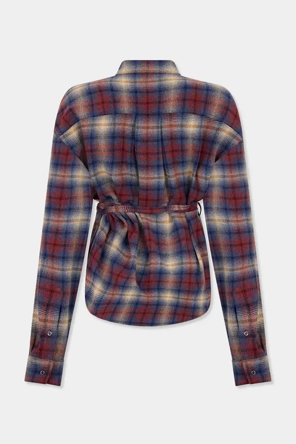 Dsquared2 Plaid Wrap Shirt