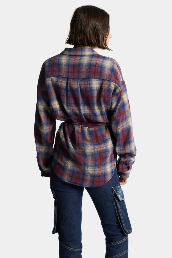 Dsquared2 Plaid Wrap Shirt