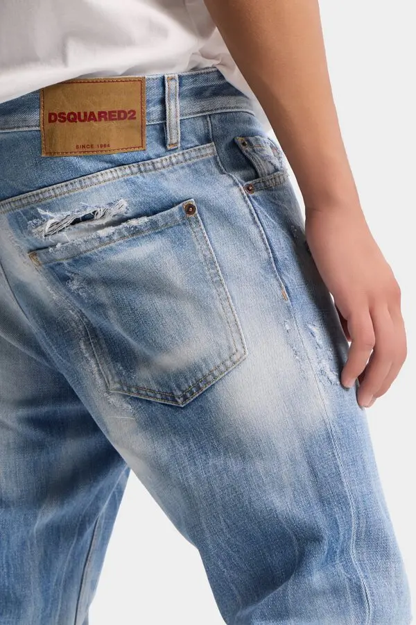 Dsquared2 Light Wash Teddy Jeans