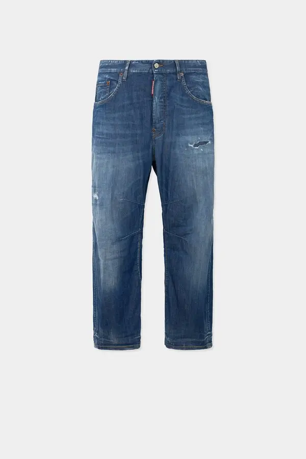 Dsquared2 Medium Wash Distressed Jeans - Blue