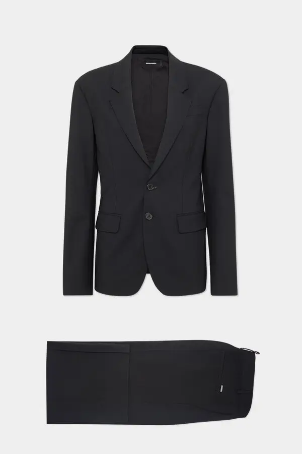 Dsquared2 Tropical Wool Suit - Black