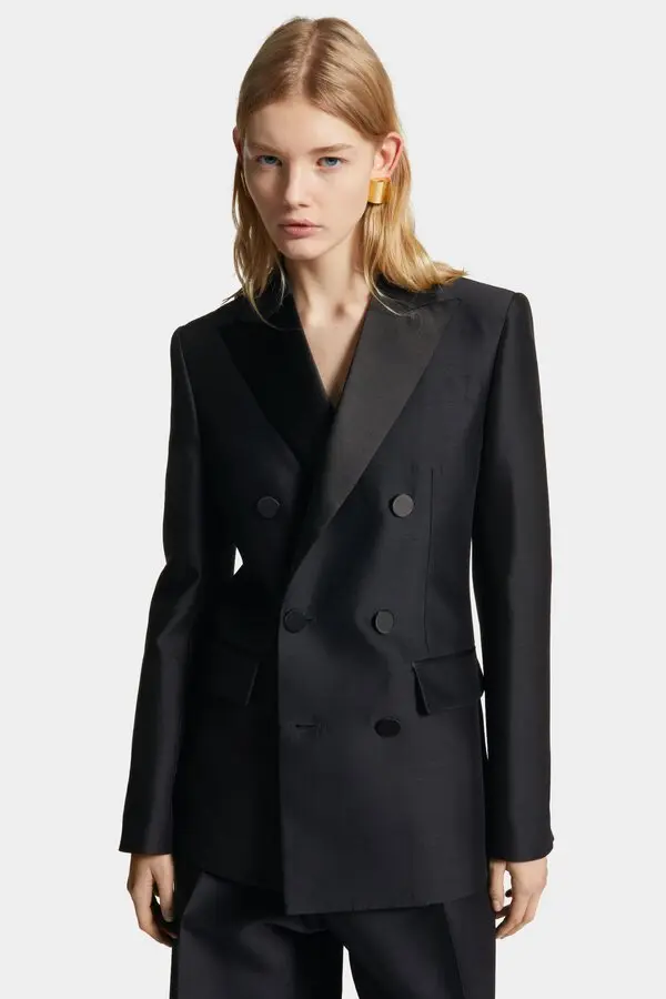 Dsquared2 Tuxedo Suit With Wide Lapel