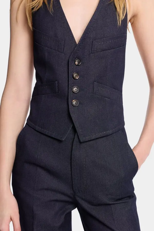 Dsquared2 Indigo Wash Denim Three-piece Suit
