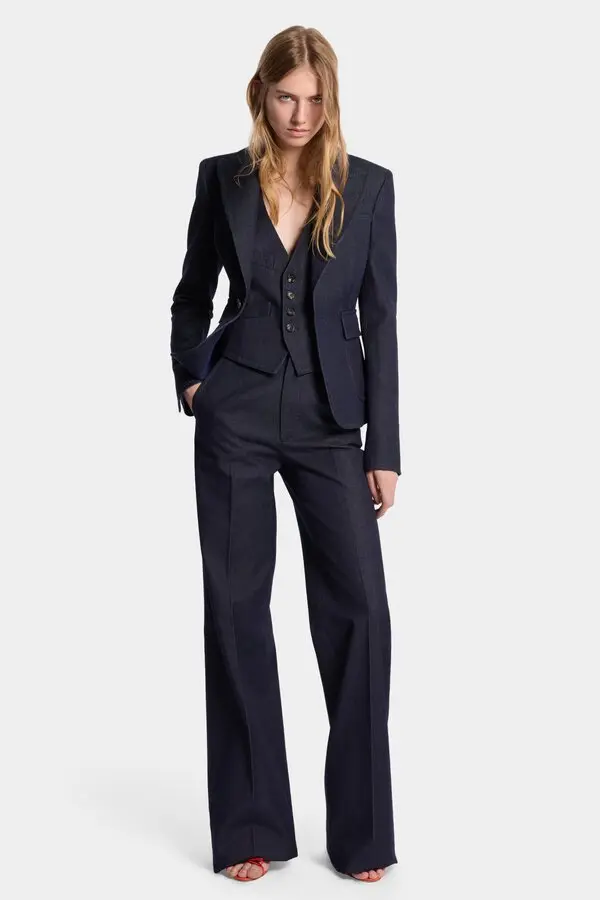 Dsquared2 Indigo Wash Denim Three-piece Suit
